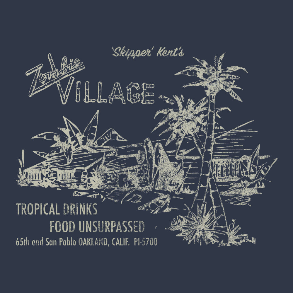 Skipper Kent's Zombie Village - Oakland, CA – Tiki Bar T-Shirt Club
