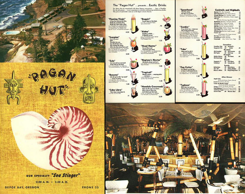 Pantley's Pagan Hut - Depoe Bay, OR – Tiki Bar T-Shirt Club